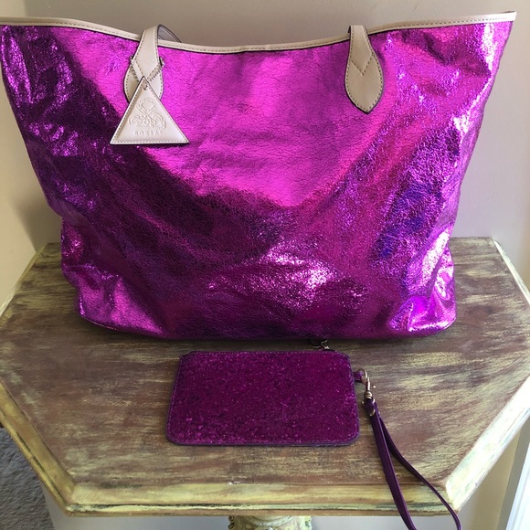 Sorial | Bags | Sorial Hot Pink Fuschia Purple Tote Bag | Poshmark